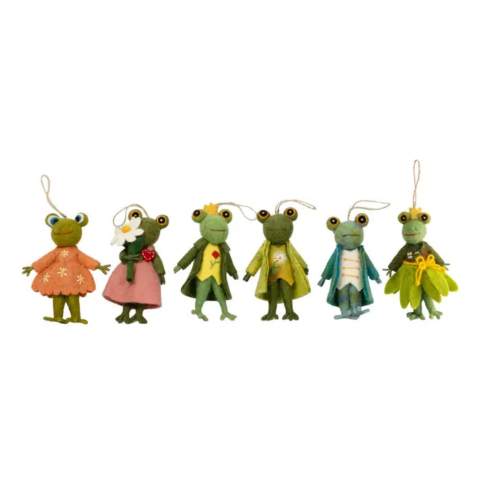 Dapper Frogs Felt Ornaments – Sweet P Boutique